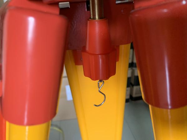 Durable Wooden tripod for Total Station, Automatic Level, GPS with Red Color