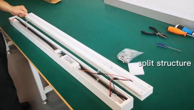 China 4FT Linkable LED Linear Light 40W 4600lm 3000K/4000K/5000K CCT Selectable Dimmable Architectural LED Suspension Off for sale