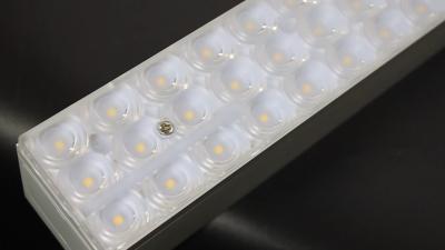 China 2400MM 100W long LED Linear Pendant Recessed Surface Mounted Light Modern Style White Black Silver customized light for sale