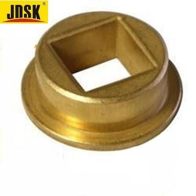 China Factory customized powder metal oil impregnated square hole sintered bronze bushing for sale