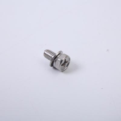 China De vernikkelde Reeks van Koolstofstaalschroeven M3M4M5M6 Pan Head Combination Screw Three Te koop