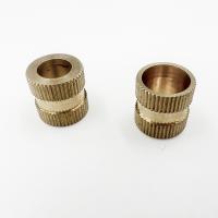 China OEM Knurled Brass Threaded Inserts , Precision Threaded Nut Insert for sale