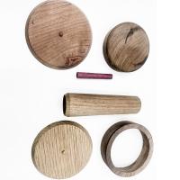 China Wood Rapid Prototype Machining Black Walnut Table Calendar Base for sale