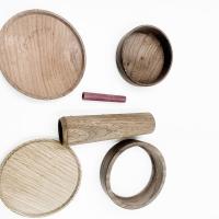 China Wood Rapid Prototype Machining Black Walnut Table Calendar Base for sale