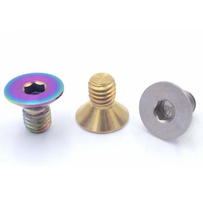 中国 チタニウムの合金のハンドルねじM5x18x20はガスケットが付いている固定ねじを扱う 販売のため