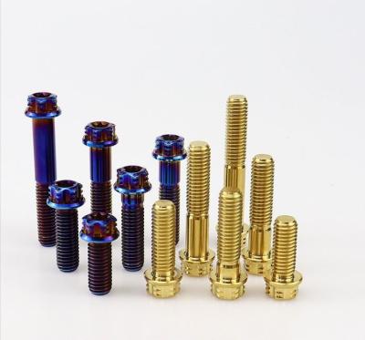 中国 M6 Torxチタニウムの合金はオートバイの修正のための豪華なフランジでボルトで固定する 販売のため