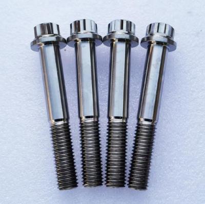 China Titanium Alloy Flange Bolts Screws Customized Modified Titanium Bolts for sale