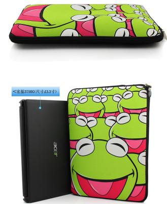 Cina 15,4„ chiusure lampo della manica del computer portatile di Acer del neoprene di Pantone alla moda con la maglia in vendita