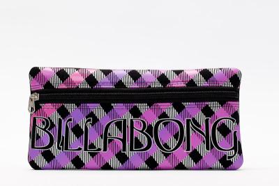 China Waterproof Billabong Neoprene Pencil Case With Embroidery Logo & Metal Zip for sale
