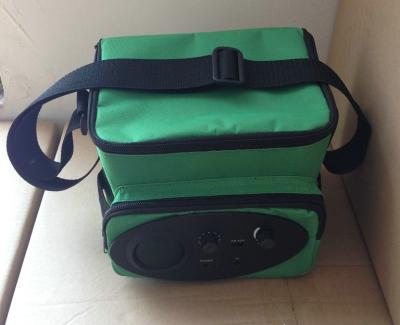 China Big Navy Color Radio Cooler bag with 600 / pvc printing + Aluminum Coating for sale