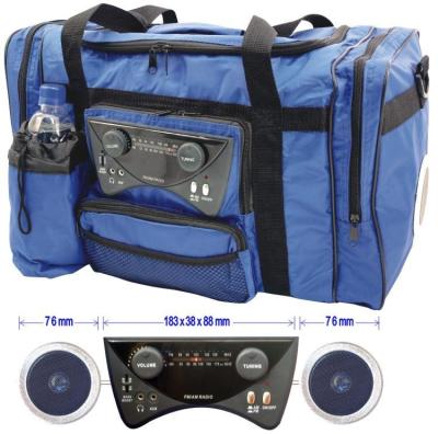 China Custom Radio Cooler Bag with 2 Speaker / One Big Control Panel , Travel Weekend bags for sale