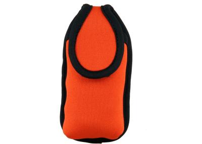 China Orange Waterproof Neoprene, Velcro Cell Phone Sleeve Mobile Cases, Neoprene Pouches for sale