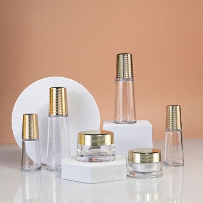 China 120ml 150ml PETG Bottle Triangle Thick Wall Cosmetic Jar Custom Logo Printing Accepted for sale