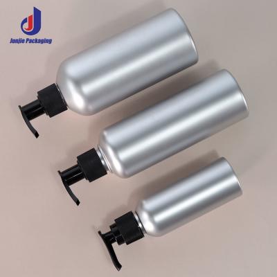 China PET Silver Shampoo Bottle 100ml 240ml 250ml Plastic Spray Bottles For Hair Care Shower Gel for sale