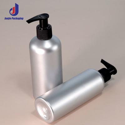 China PET Silver Shampoo Bottle 100ml 240ml 250ml Plastic Spray Bottles For Hair Care Shower Gel for sale