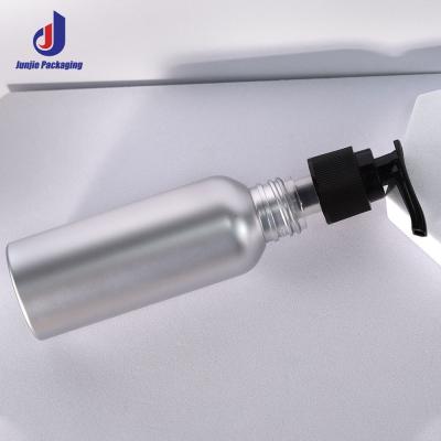 China PET Silver Shampoo Bottle 100ml 240ml 250ml Plastic Spray Bottles For Hair Care Shower Gel for sale