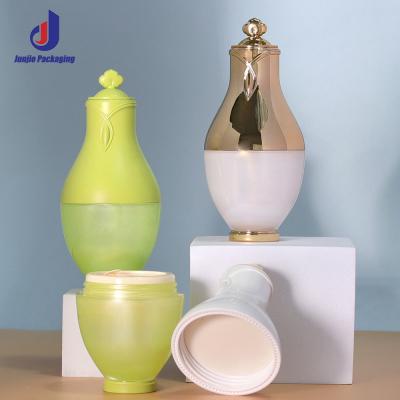 Cina 50g Vaso di cosmetici Oro vuoto Contenitori di crema per il viso Cosmetici con tappo di plastica in vendita