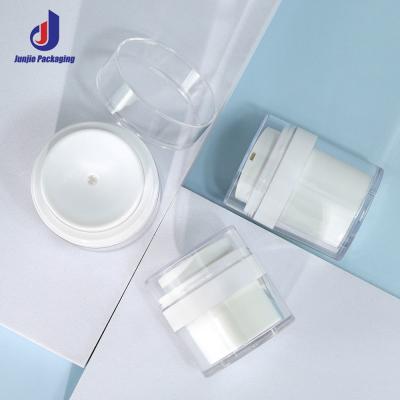 Cina 15g Mini Vaso di Crema di Olio di Salsa di Pomodoro per Cosmetici Imballaggio Bottiglia Sigillazione Tipo Pompa Sprayer e Materiale di Corpo di Plastica Mini Dimensioni in vendita