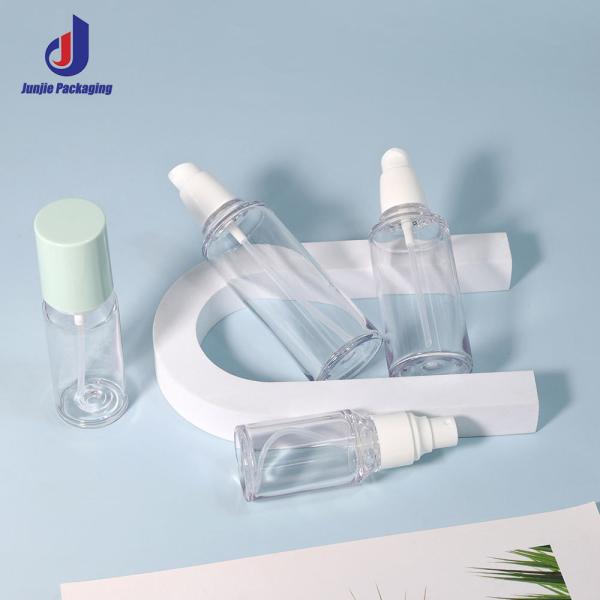Quality 100ml Transparent Plastic Bottle Cosmetic Bottle Set 50g For Face Body Cream for sale