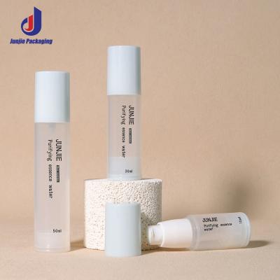 China Green PP Plastic Bottle 15ml 30ml 50ml Airless Bottle Cosmetic Packaging For Recyclable Cosmetic Bottles for sale