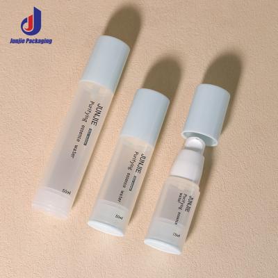 China Green PP Plastic Bottle 15ml 30ml 50ml Airless Bottle Cosmetic Packaging For Recyclable Cosmetic Bottles for sale