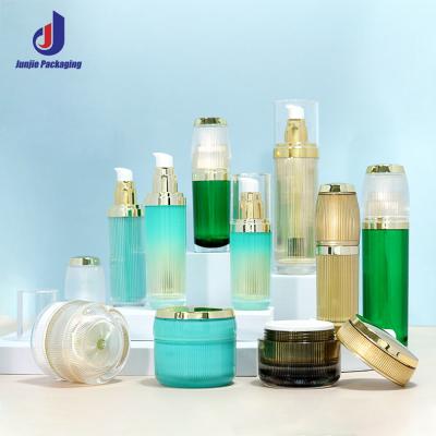 China Garrafas acrílicas personalizadas 100g frascos de creme facial cosméticos com logotipo de impressão de tela aceitável à venda