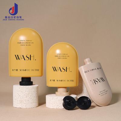 China Customized 350ml 250ml HDPE Plastic Special Shampoo Bottle Wholesale Eco-Friendly Body Wash Pump Bottle for sale