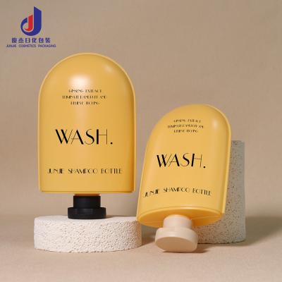 China Customized 350ml 250ml HDPE Plastic Special Shampoo Bottle Wholesale Eco-Friendly Body Wash Pump Bottle for sale