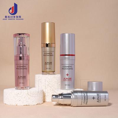 Cina Set di packaging per la cura della pelle di lusso da 30 ml, flacone vuoto per cosmetici in acrilico per siero di olio essenziale per la cura della pelle, flacone in plastica in vendita