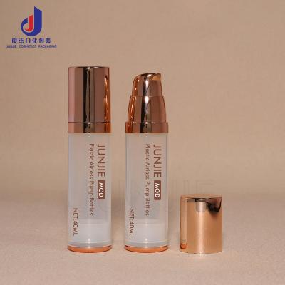 China 40ml Manufacture Plastic Airless Pump Bottle Serum Lotion Pump Dispenser Vacuum Airless Bottle for sale