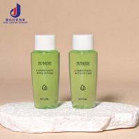 Quality Luxury Empty Plastic Body Wash Bottle Flat Shoulder Toner Bottle with White Cap for sale