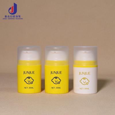 중국 맞춤형 귀여운 화장품 용기 30ml 50ml 에어리스 펌프 로션 리필 가능 페이스 크림 병 PP, 스킨케어 에센스용 판매용