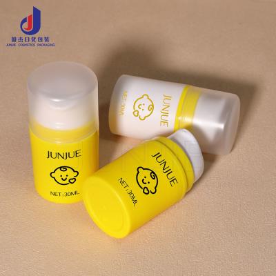 중국 맞춤형 귀여운 화장품 용기 30ml 50ml 에어리스 펌프 로션 리필 가능 페이스 크림 병 PP, 스킨케어 에센스용 판매용