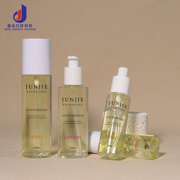 Quality Wholesale PET Plastic 100ml Spray Bottles 50ml 130ml 150ml Frosted Clear Mist Bottle for Cosmetic Toner and Skincare for sale