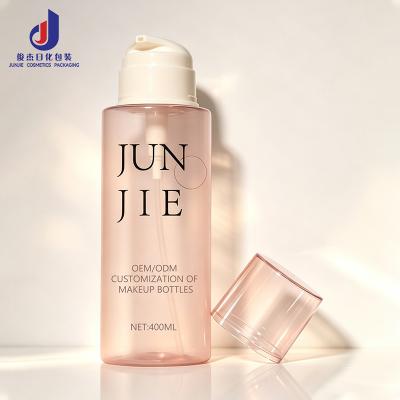 China Simple Design Personal Care Plastics Packaging 400ml PET Body Lotion Pump Shower Gel Shampoo Bottle Customized Color for sale