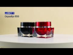 Kettingmateriaal Acrylkapmateriaal Plastic 30g 50g Creme Jar voor cosmetische opslagcontainer