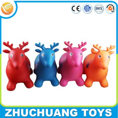China Environmental bulk plastic inflatable cartoon animal deer toys for sale