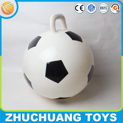 China printed pvc jumping foot ball hoppers for sale