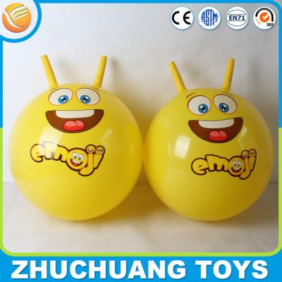China standard 45cm kids emoji face hopper ball for sale