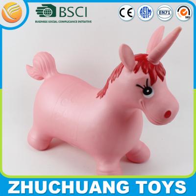China pink animal ride on soft toy unicorn for aldi for sale