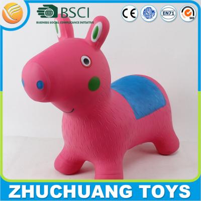 China wholesale inflatable bouncing animal plastic pig toys for sale