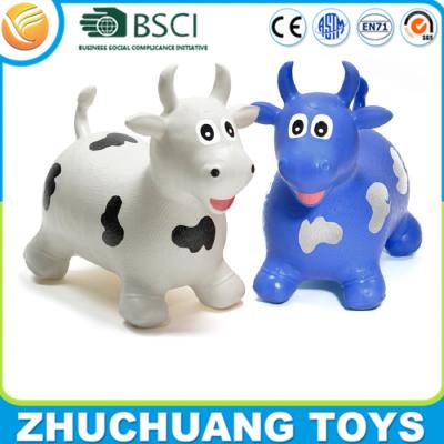 China plastic toy jumping cow animal ride for sale