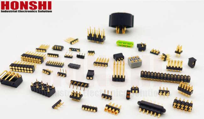 2.54mm 5pins Pogo Pin Connector Dip Type For Spring Pin Connector 1