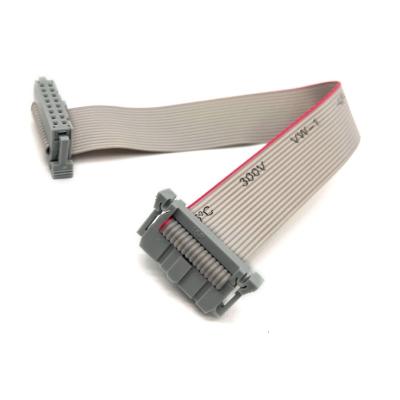 중국 16 핀 평면 IDC 리본 케이블 허리 PVC 폴리에스터 2.54mm 전기 10cm 판매용