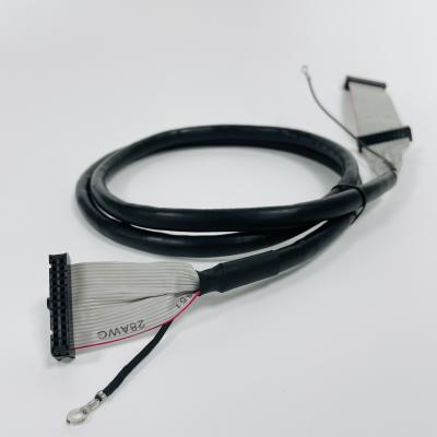 중국 2.54mm Pitch Black Ribbon Flat Cable with UL2651 28awg IDC 커넥터 판매용