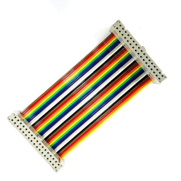 Quality D Sub 9 Pin Flat Electrical Cable 28AWG Straight Serial RS232 Ribbon Cable for sale