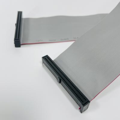 중국 10 - 64 핀 평면 케이블 1.27x2.54mm 피치 IDC 커넥터 평면 리본 케이블 집합 판매용