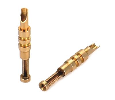 China Customized Brass Terminal Machined Pins For Connectors High Precision Lathe Processed for sale
