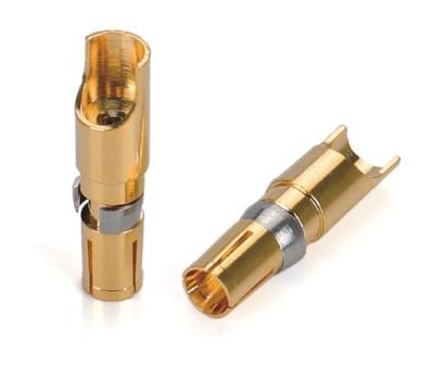China Customized CNC Brass Pins High Voltage EV Charging Contact Plug Female Pins for sale
