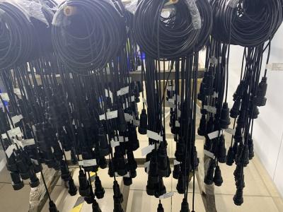 China HPDB 100 Pin MDR Connector SCSI Cable Assembly Black Wire With Brass Contact Material for sale